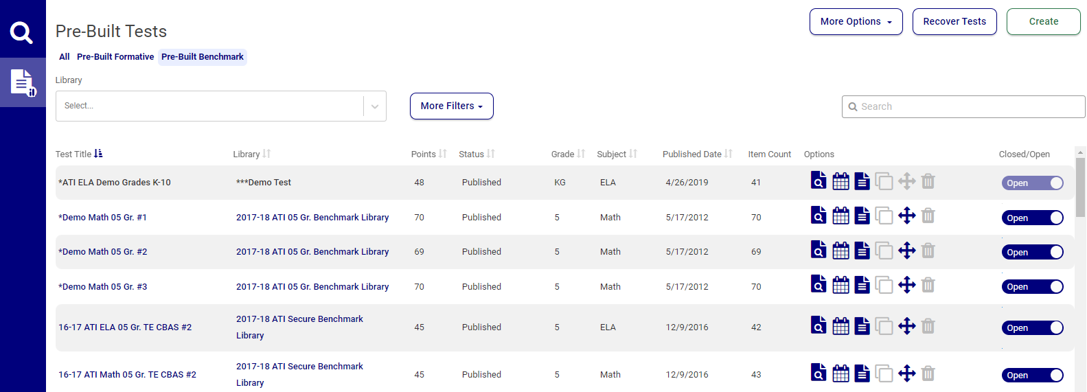 Using the Imagine Galileo Test Finder – Imagine Learning Help Center