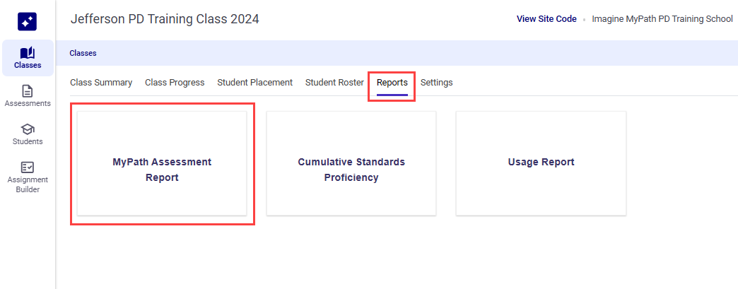 Reassigning a MyPath Assessment to a student – Imagine Learning Help Center