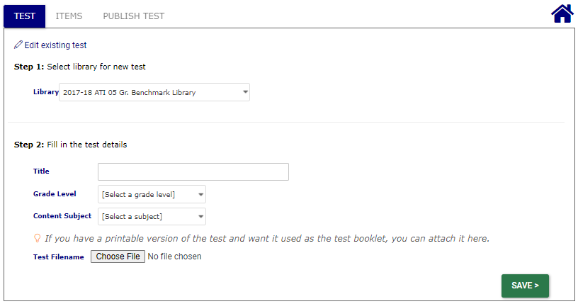 Using Imagine Galileo's Test Builder Automated Scoring Key – Imagine ...