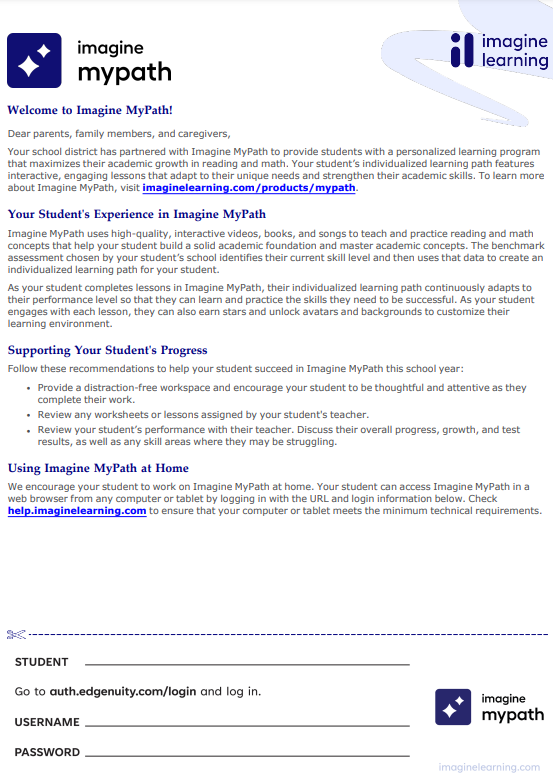 Using Imagine MyPath family letters to connect with home – Imagine ...