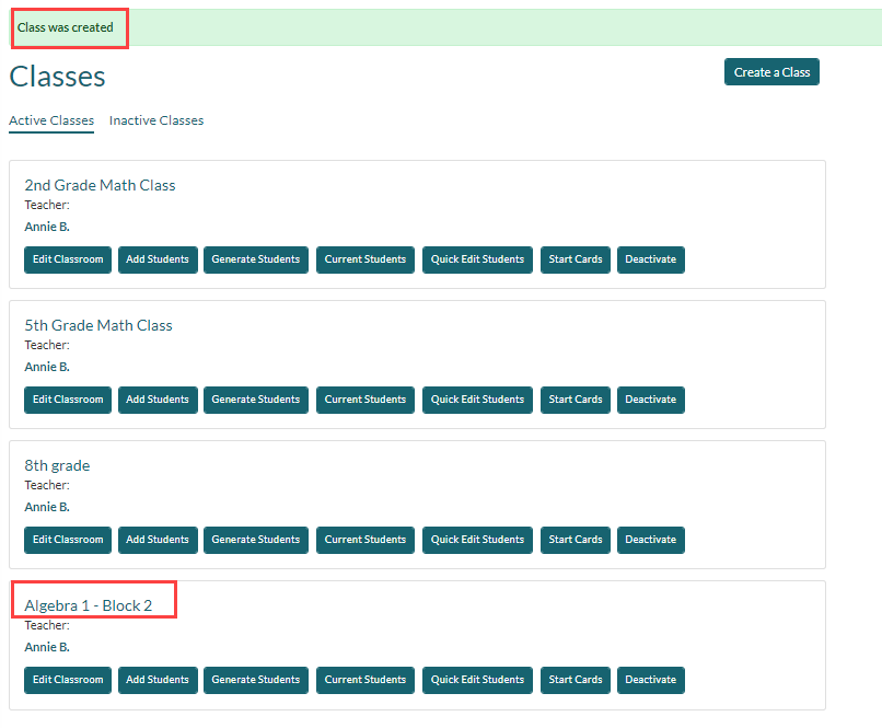 Creating a class in the Imagine Math suite – Imagine Learning Help Center