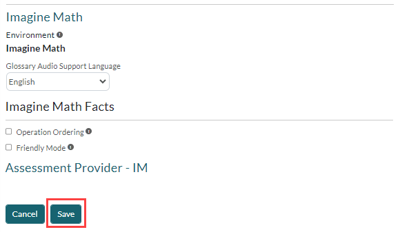 Viewing/editing student account information in the Imagine Math suite ...