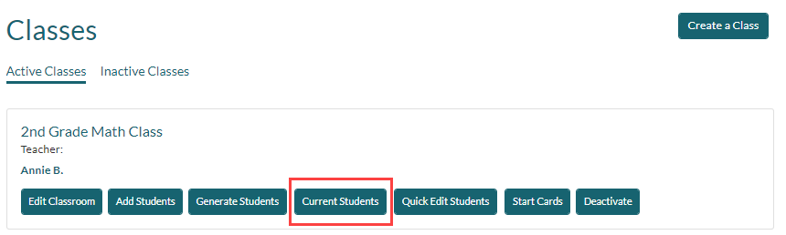 Activating/deactivating student accounts in the Imagine Math suite ...