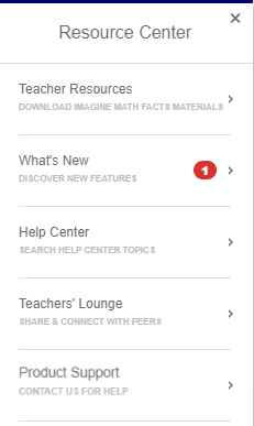 Understanding the Resource Center in the Imagine Math suite – Imagine ...