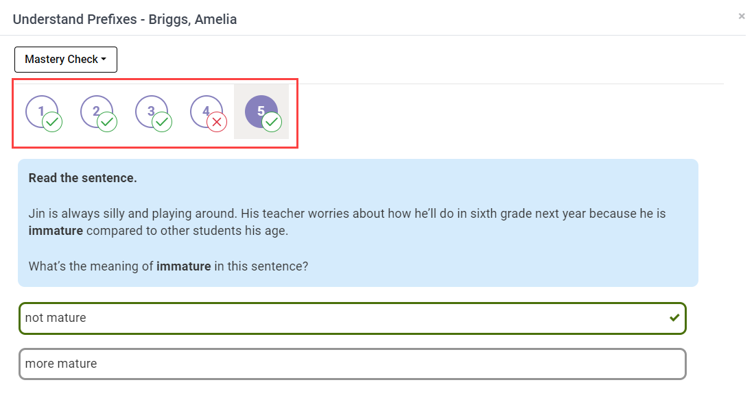 Viewing students' assignment data in Imagine MyPath – Imagine Learning ...