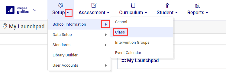Reactivating or inactivating Imagine Galileo classes – Imagine Learning Help Center