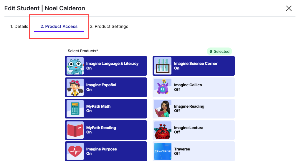 Viewing, editing, and deleting student accounts – Imagine Learning Help ...