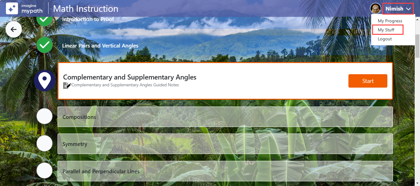 Choosing a sidekick or background in Imagine MyPath – Imagine Learning ...