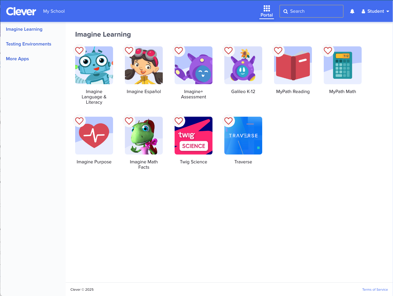 Logging in to the Product Portal via Clever – Imagine Learning Help Center