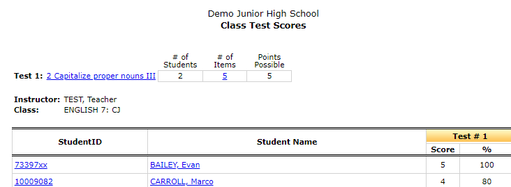 Viewing the Imagine Galileo Class Test Scores Report – Imagine Learning ...