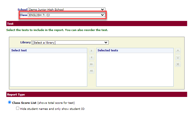 Viewing the Imagine Galileo Class Test Scores Report – Imagine Learning ...