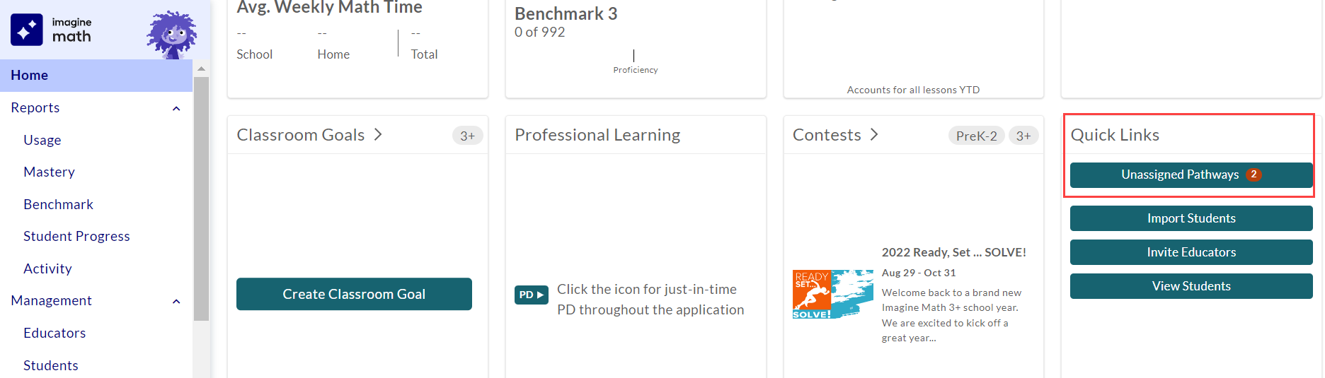 Finding students without pathways in Imagine Math 3+ – Imagine Learning ...