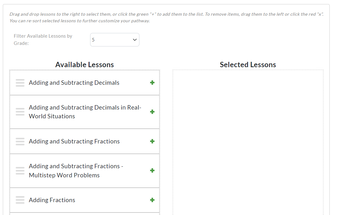 Creating a custom pathway in Imagine Math 3+ – Imagine Learning Help Center