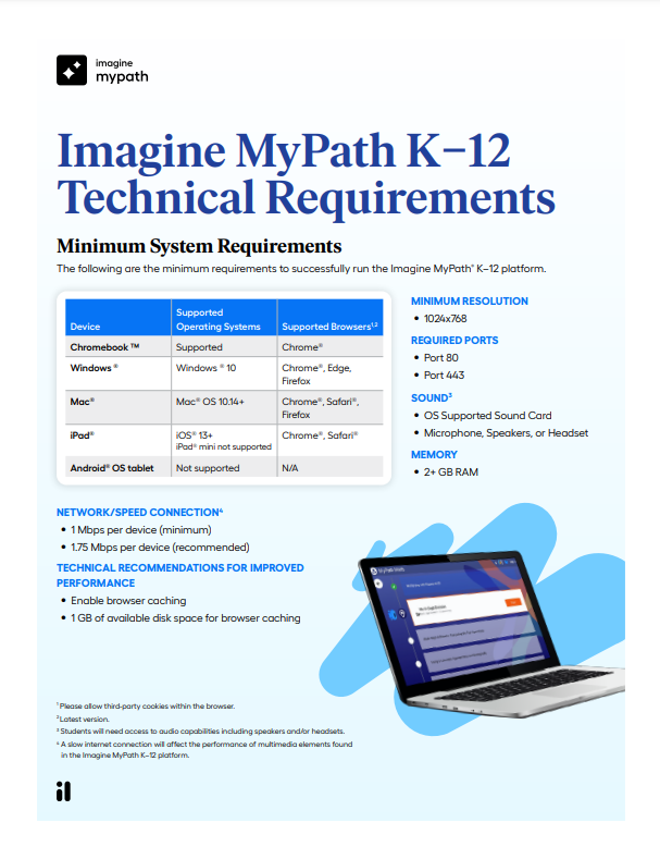 Imagine MyPath System Requirements – Imagine Learning Help Center