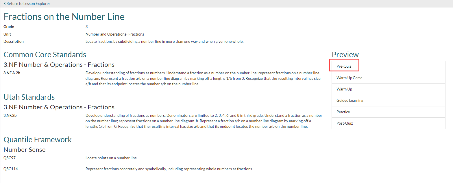 Previewing lessons in the Lesson Explorer for Imagine Math 3+ – Imagine ...