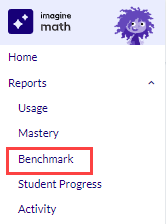 Viewing the Benchmark report in Imagine Math – Imagine Learning Help Center